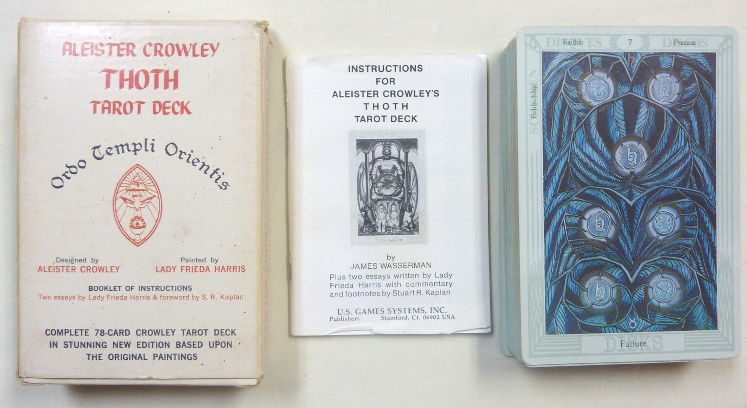 Aleister Crowley Thoth Tarot Deck Cards With Four-Language Card Titles ...